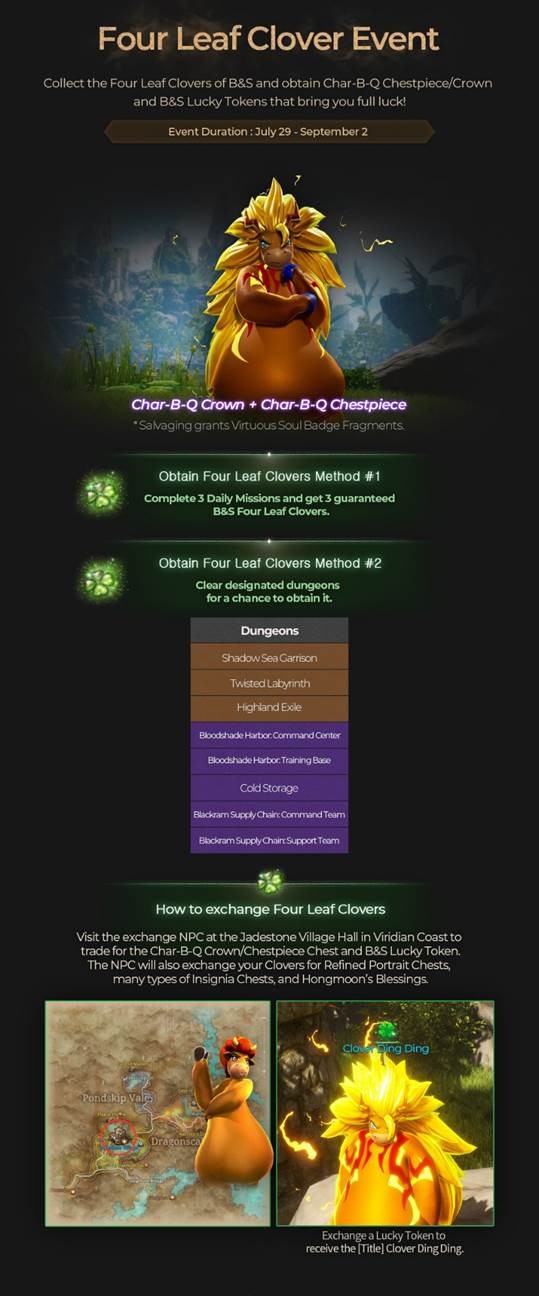 Four Leaf Clover Event Boost : Blade & Soul NEO