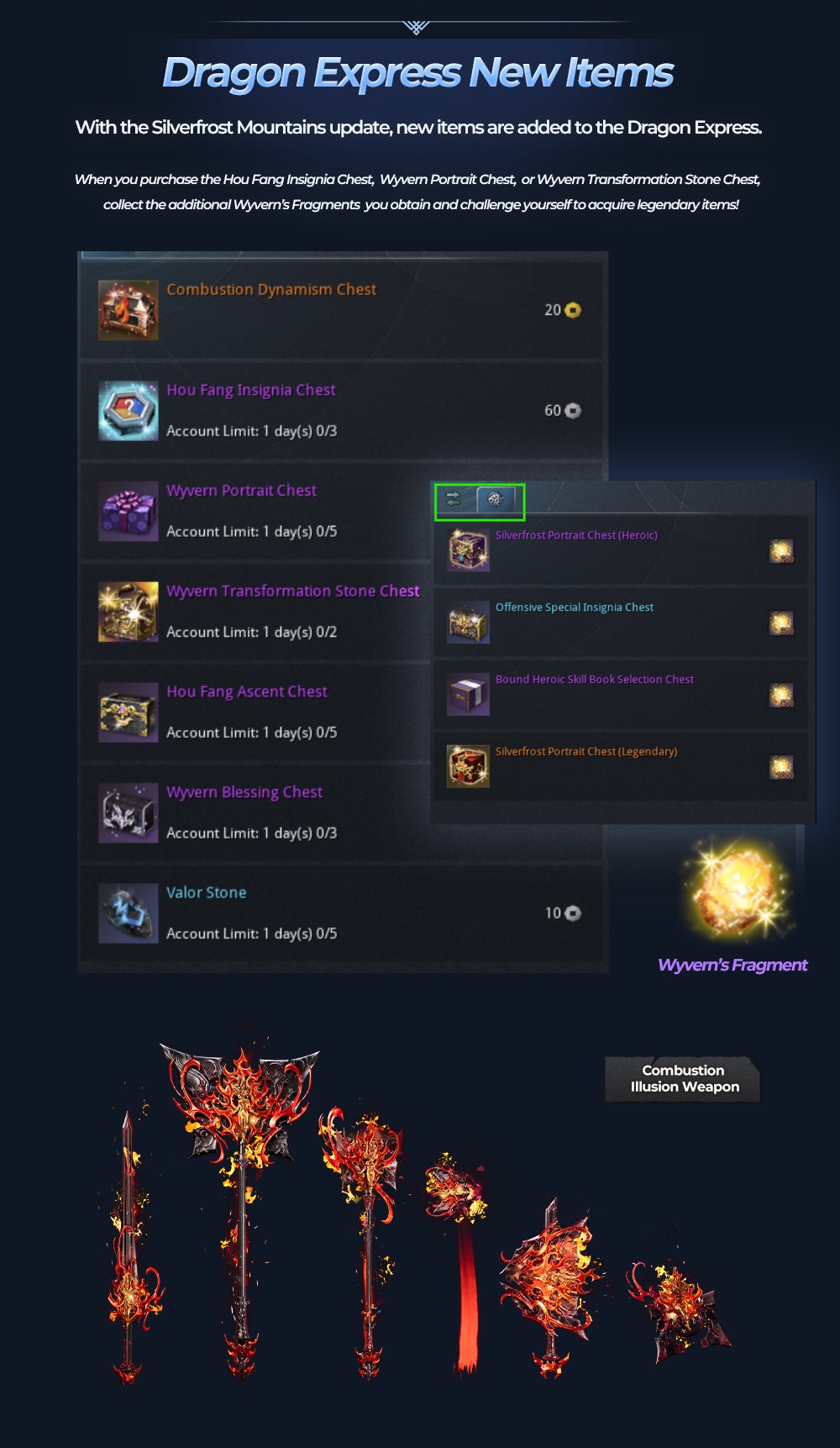 Updated: Essence Trading & Silverfrost Dragon Express Update : Blade ...