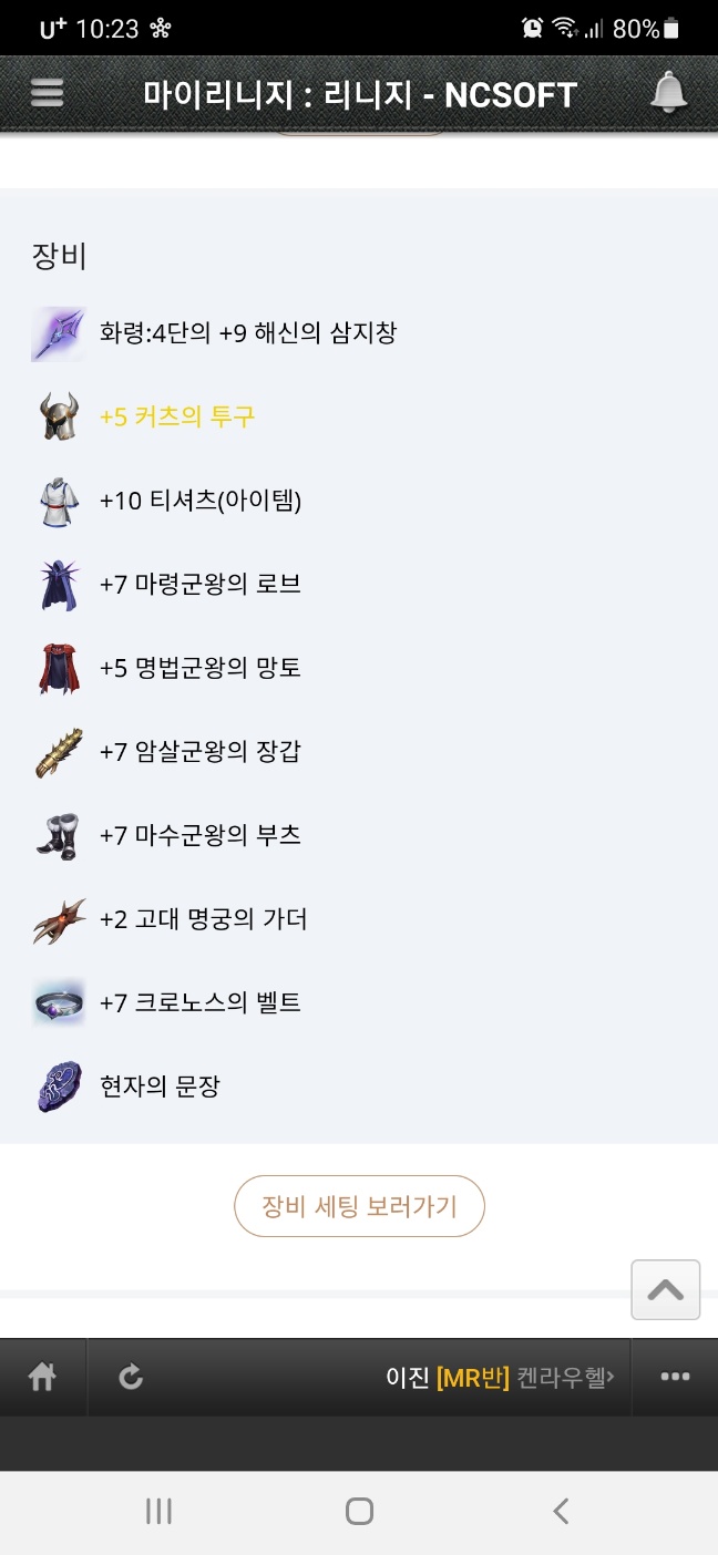 NC - 잊혀진 세트아이템 ~~~ : 리니지-NCSOFT