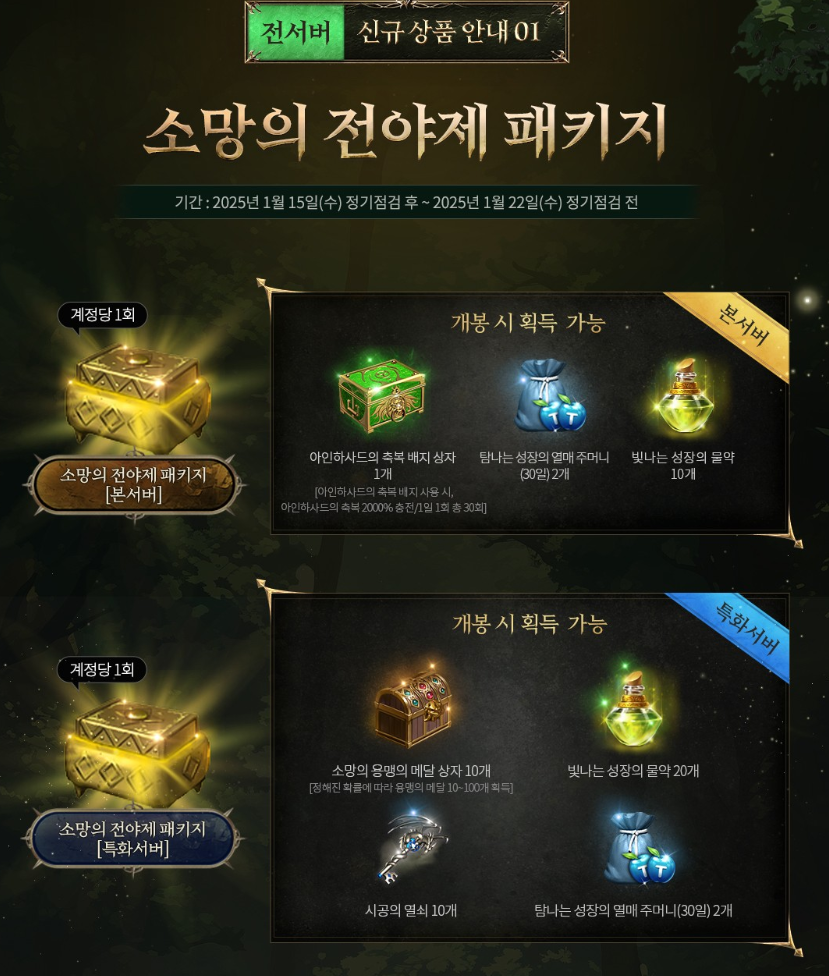 1월 3주차 업데이트와 스포일러톡 : 리니지-NCSOFT