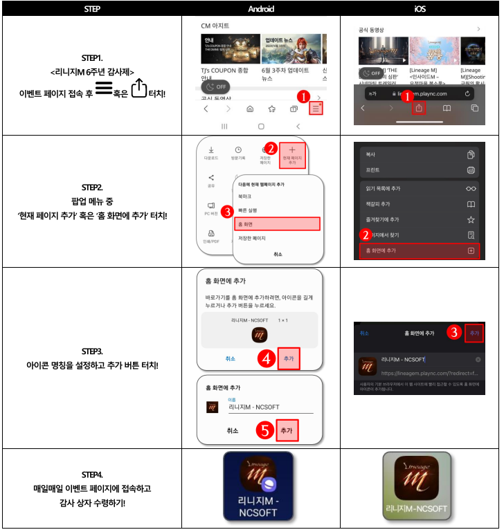 [이벤트 안내] (수정) : 리니지M-NCSOFT