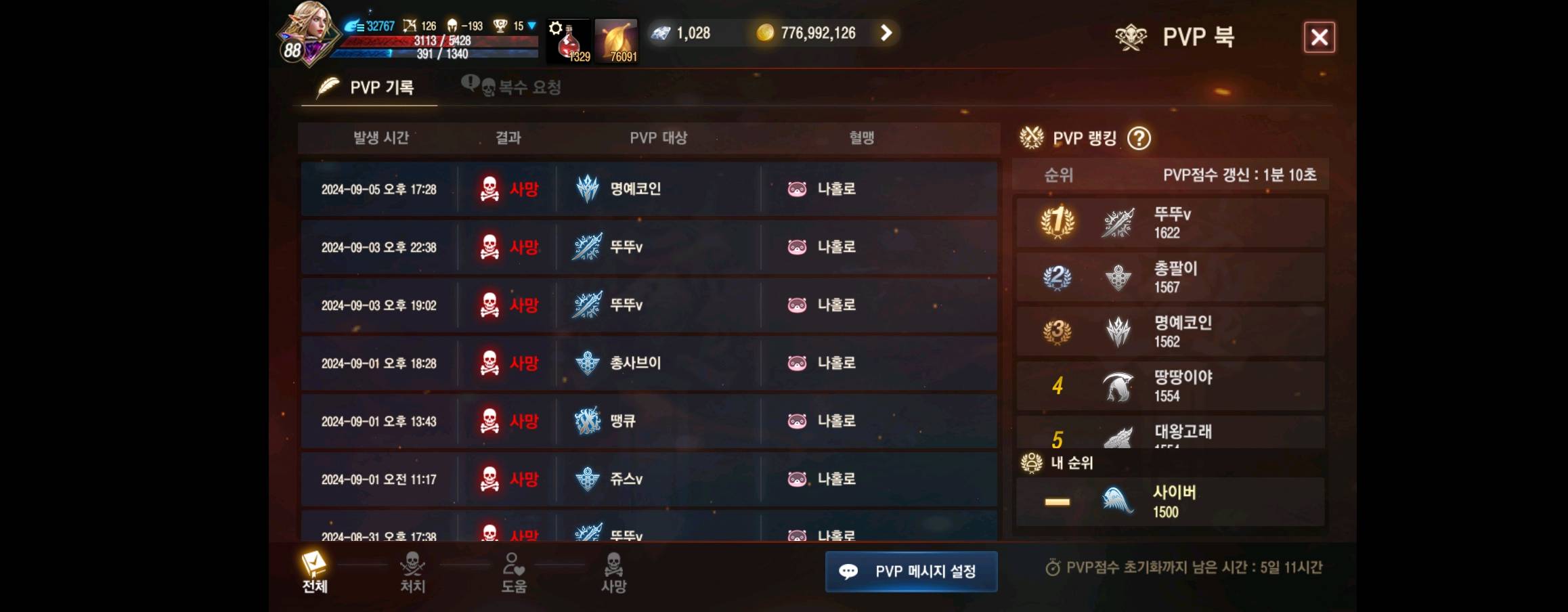 나홀로 아그들아 조으냐? 아툰8 : 리니지M-NCSOFT