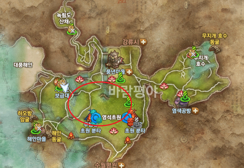 모험일지 [바람언덕]에서 (목갈괴, 거목괴, 태목괴 처치) 위치 아시는 분? : 블레이드 & 소울-NCSOFT