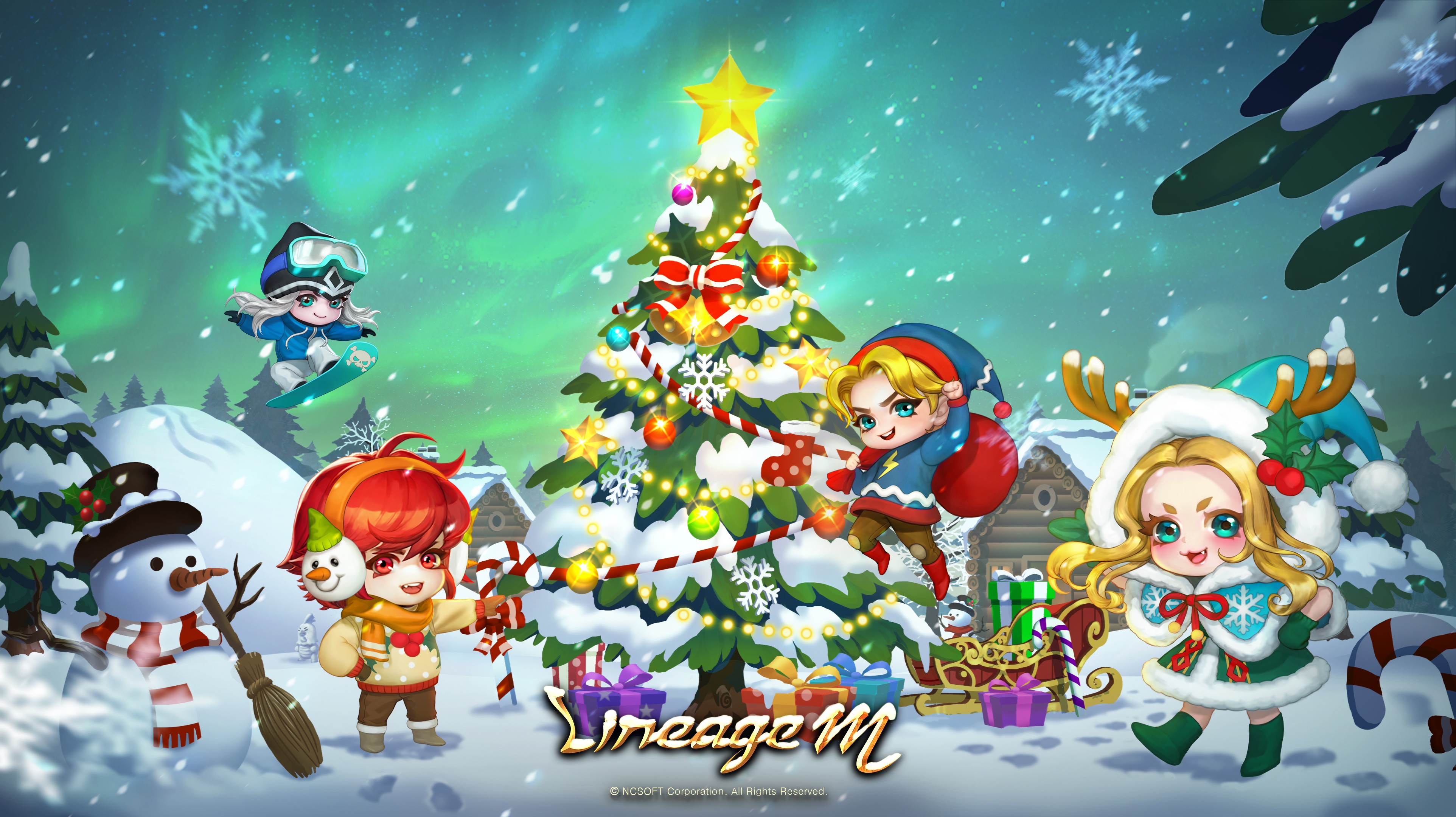 [Lineage M] Wallpaper_겨울일러스트 : 리니지M-NCSOFT