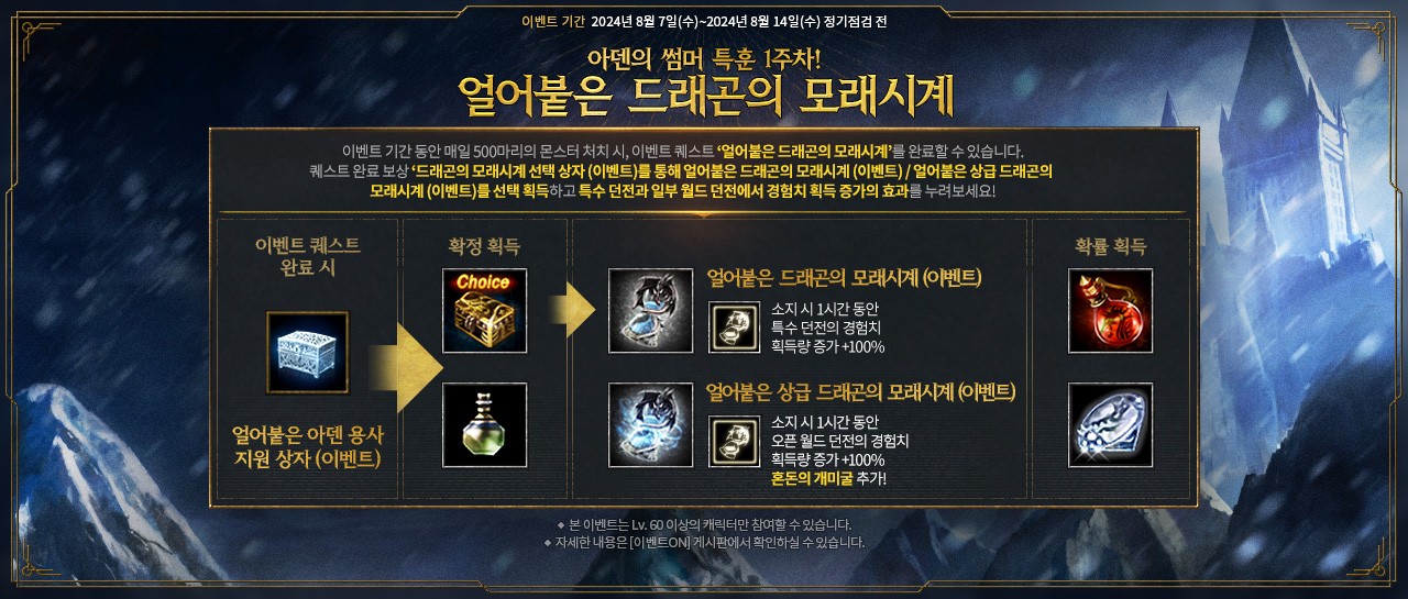 [이벤트 안내] 아덴의 썸머 특훈 1주차! : 리니지M-NCSOFT