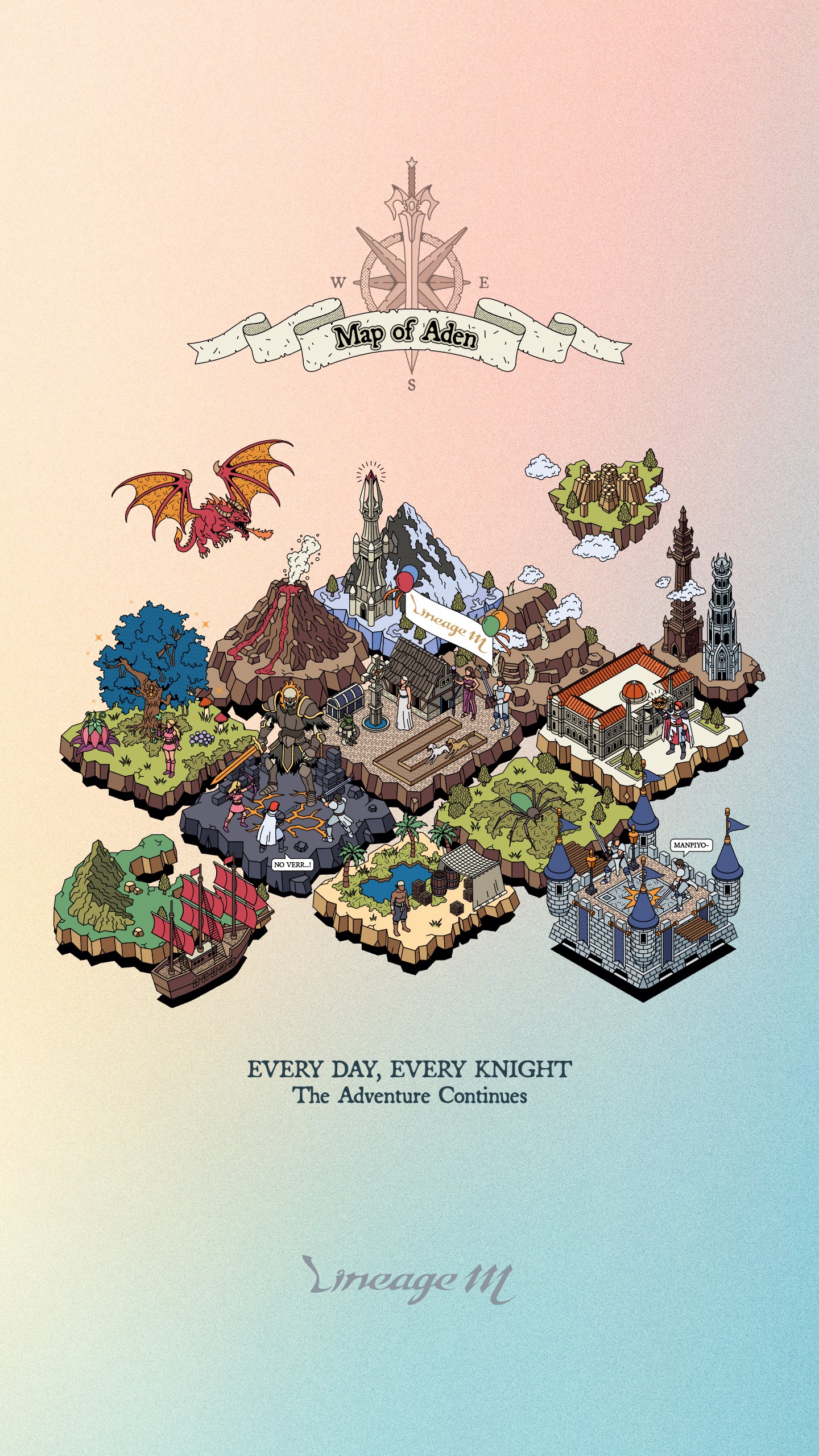 [Lineage M] Wallpaper_EVERY DAY EVERY KNIGHT : 리니지M-NC