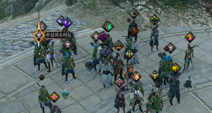 There's a lot of people with the same movements and the same time and ...